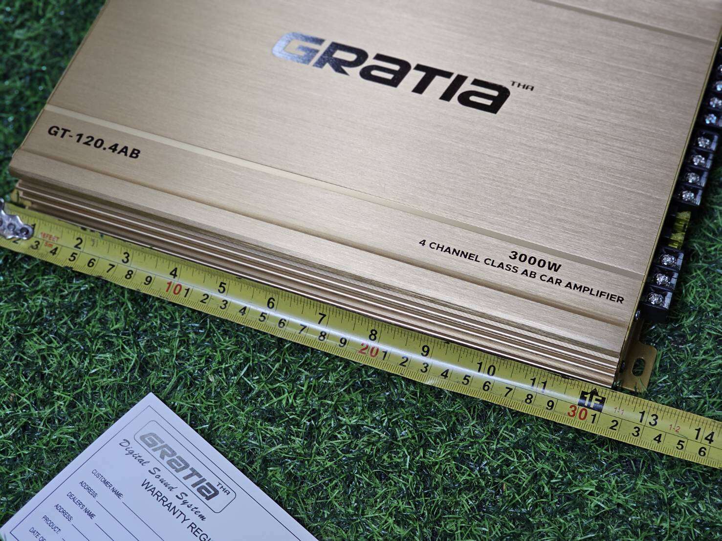 4ch GT-120.4AB 3000w แบรนด์ GRATIA แท้ เพาเวอร์แอมป์ 4แชลแนล ขับกลางแหลม กาเทียร์ 120.4AB - DK ...