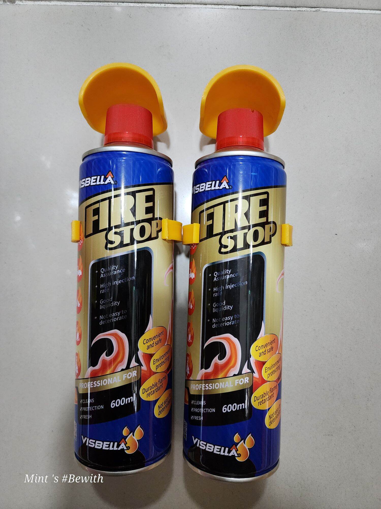 Visbella Fire Stop สเปรย์ดับเพลิง ขนาดพกพา สำหรับรถยนต์ ห้องในบ้าน ใช้ ...