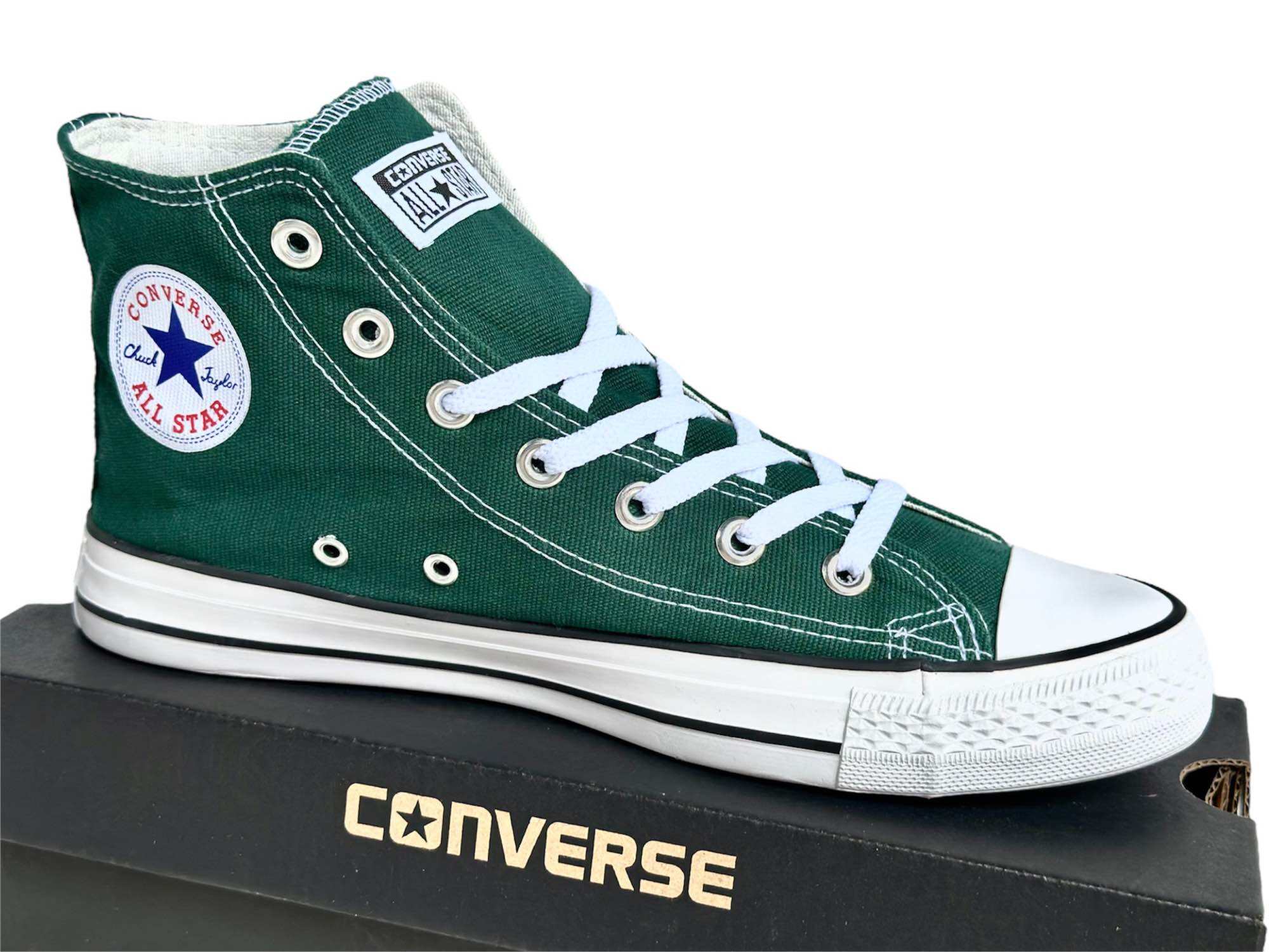 Converse All Star 🌟 หุ้มข้อ : สีเขียวขี้ม้า สีเขียวเข้ม | Lazada.co.th