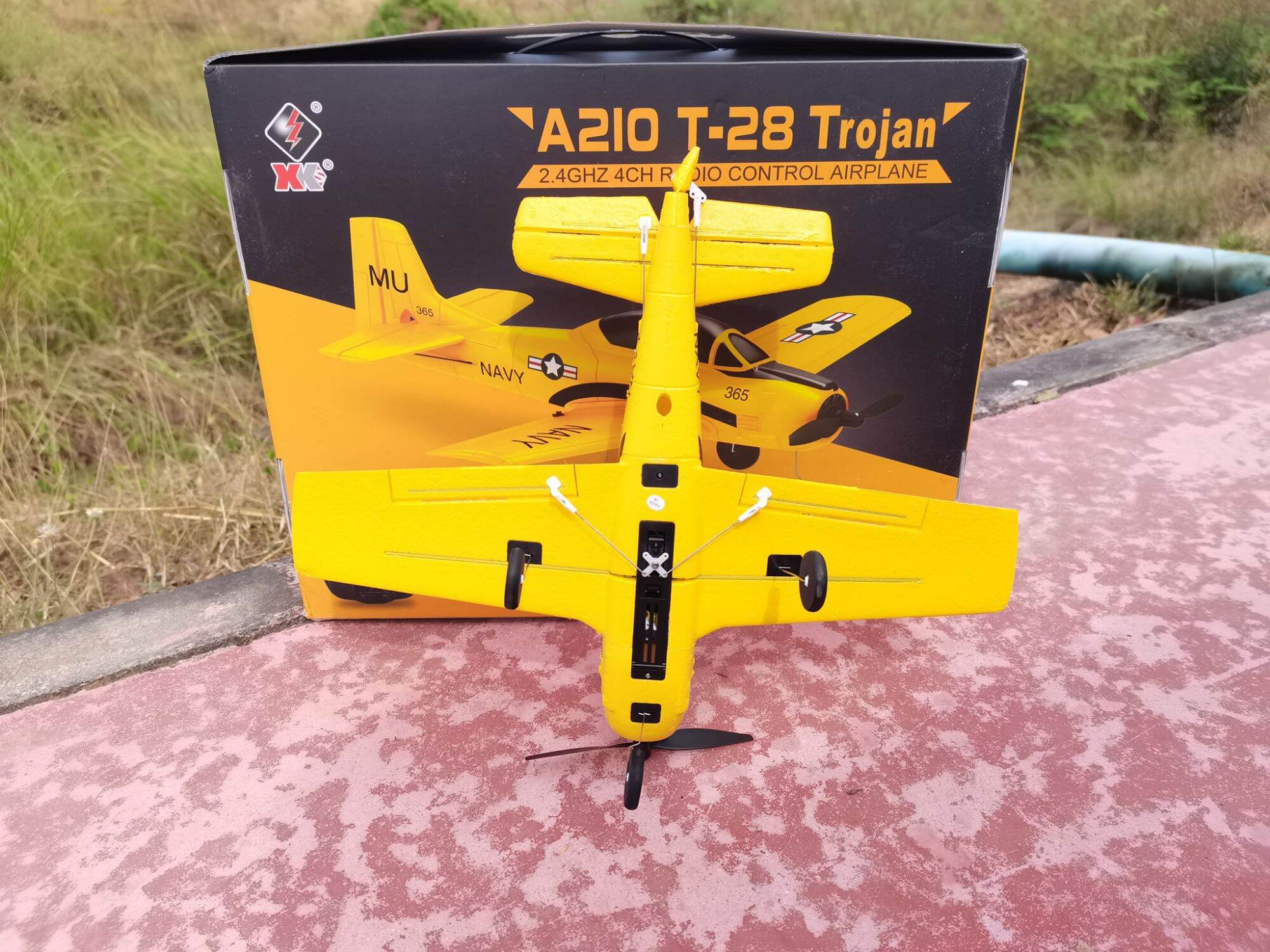 XK A210 TROJAN MINI T28 380mm Wingspan 2.4G 4CH 3D6G โหมด Switchable 6 ...