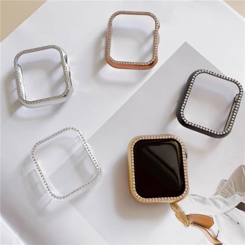 พร้อมส่ง งานสุดวิ้งค์ เคสประดับเพชร 1 แถว ใช้ได้กับ Apple Watch Series ...