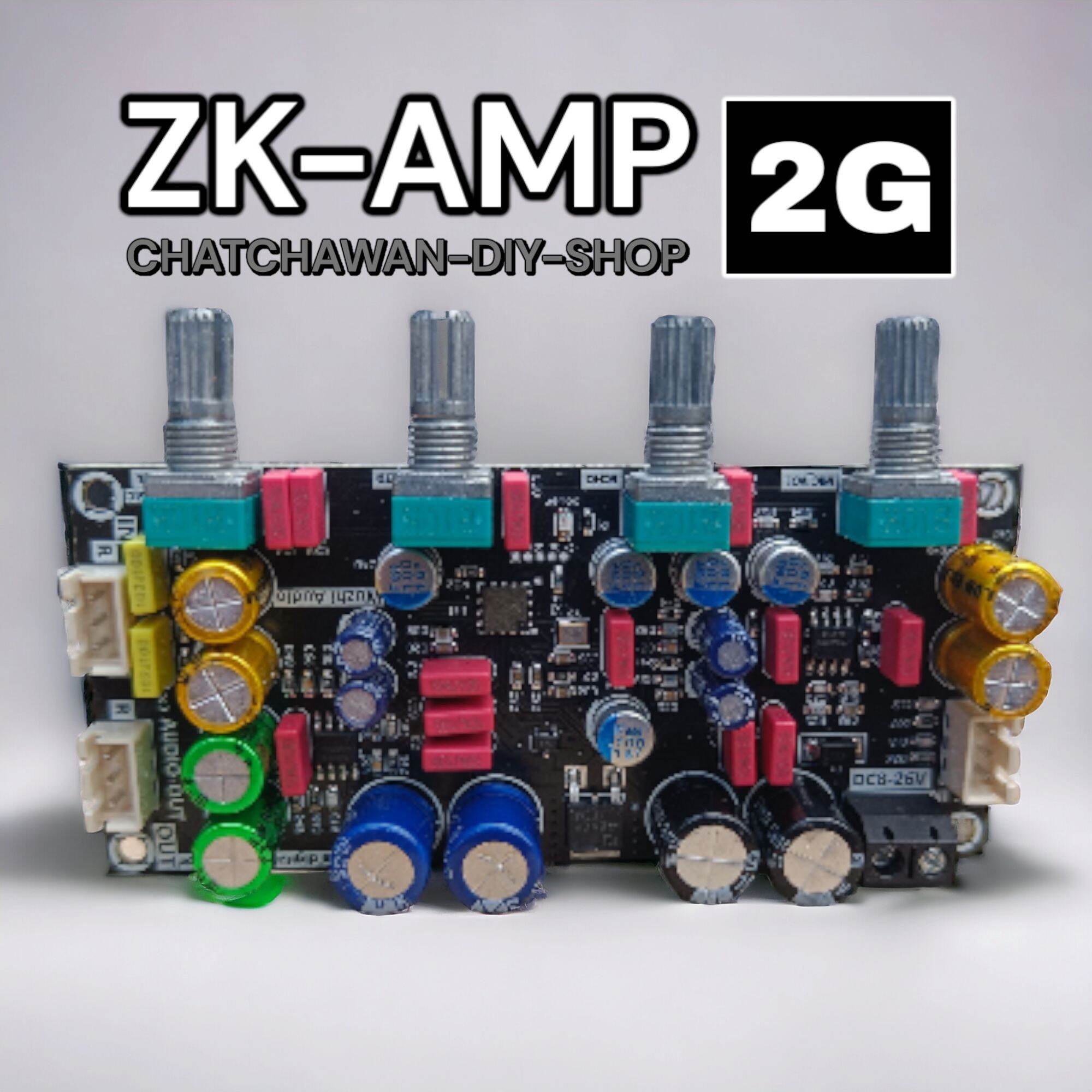 ล็อตใหม่ แก้เสียงดรอป ZK-AMP 2G แอมป์จิ๋วคาราโอเกะ ปรีไมค์แอมจิ๋ว ไมค์ ...