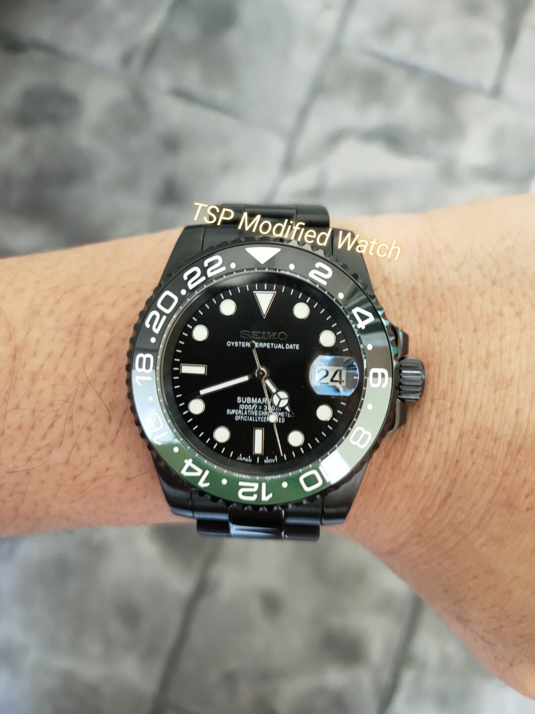 Seiko Mod Sprike GMT Master Black สต๊อกในไทย พร้อมส่ง 1-2 วัน โปรโมชั่น ...