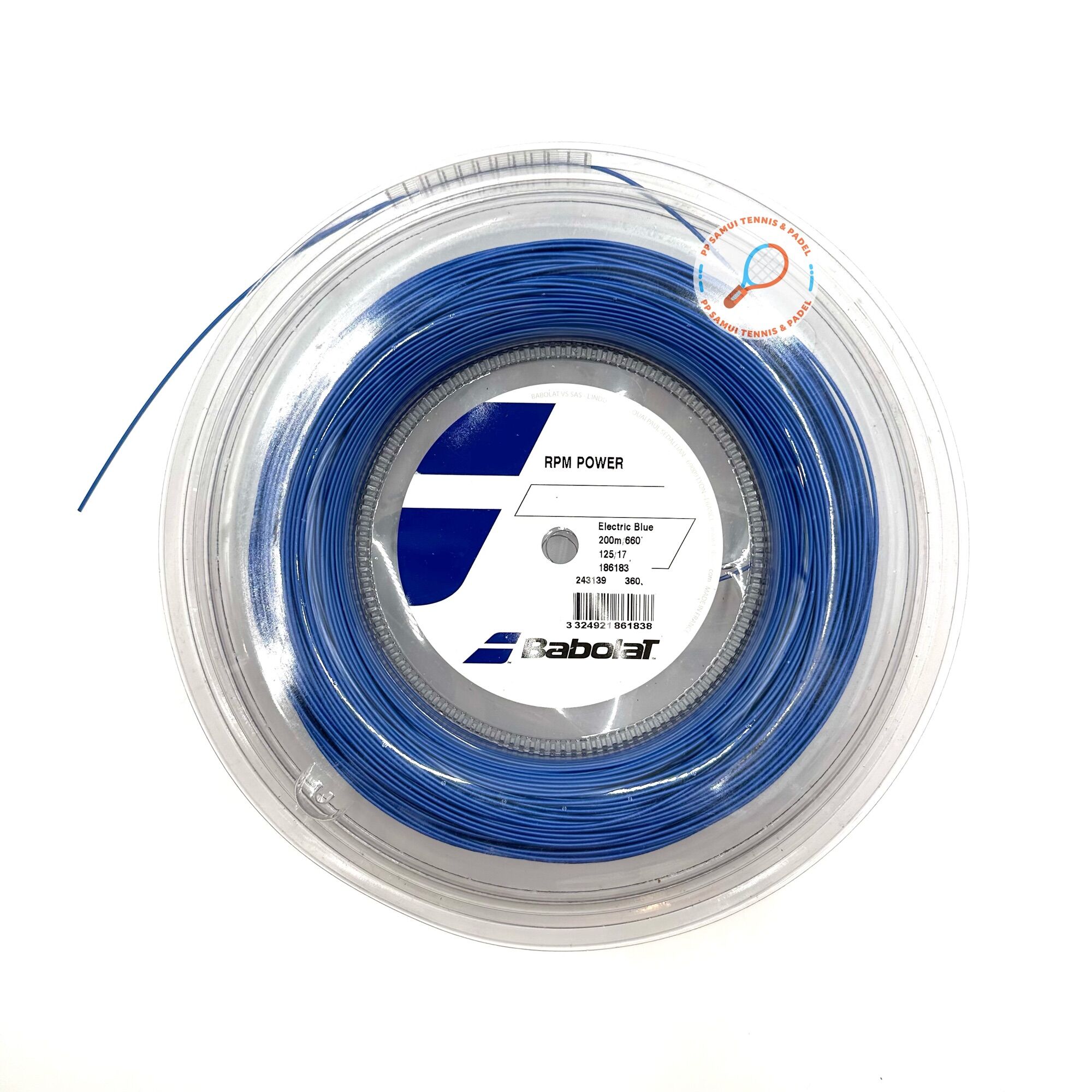 เอ็นเทนนิส tennis string Babolat RPM Power reel 200 M เบอ 17 ของแท้ ...