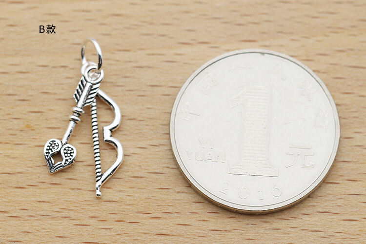 จี้เงินแท้ S925จี้ห้อยกุญแจรูปหัวใจจี้ห้อย สร้อยข้อมือ DIY แฮนด์เมด - Taobao Collection - ThaiPick
