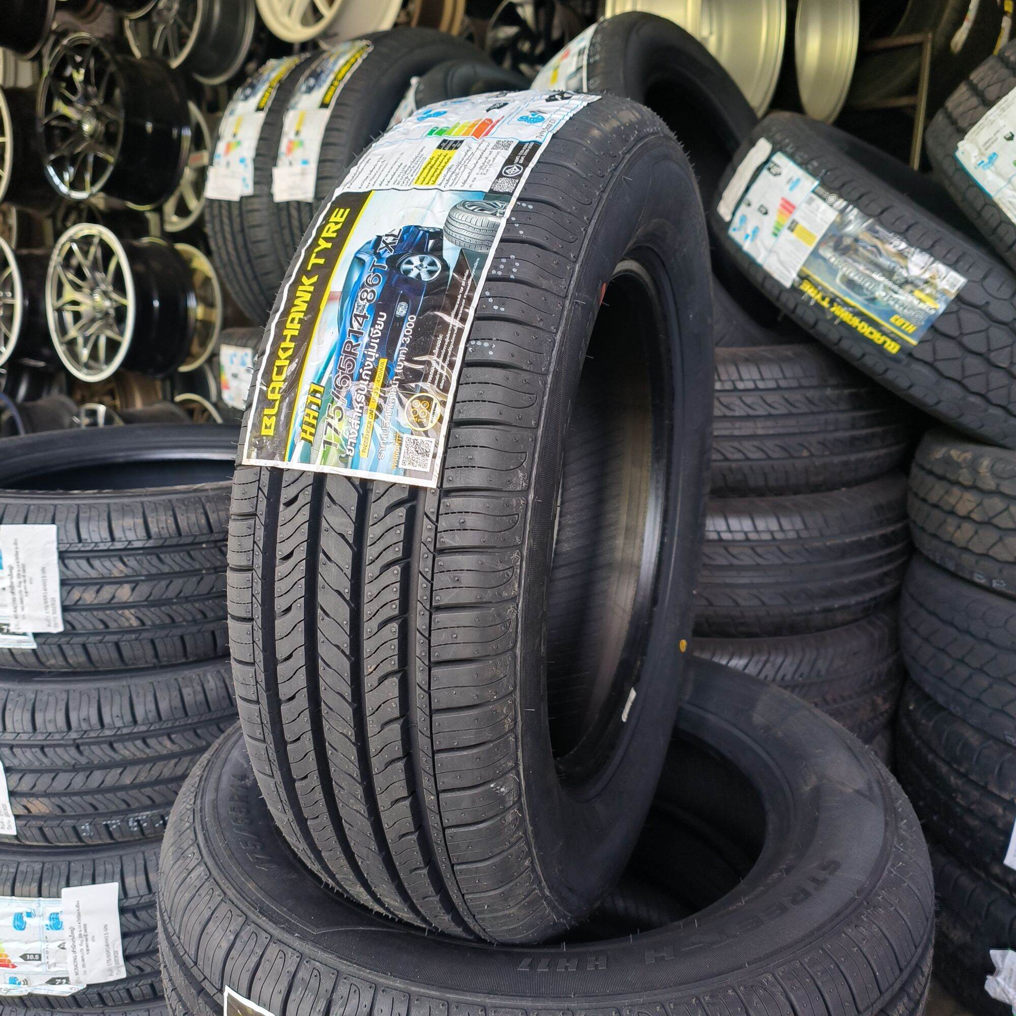 ยางรถยนต์ 17565R14 Streat-H รหัสHH11 ยางใหม่ ปี2023 ยี่ห้อ BlackHawk ...