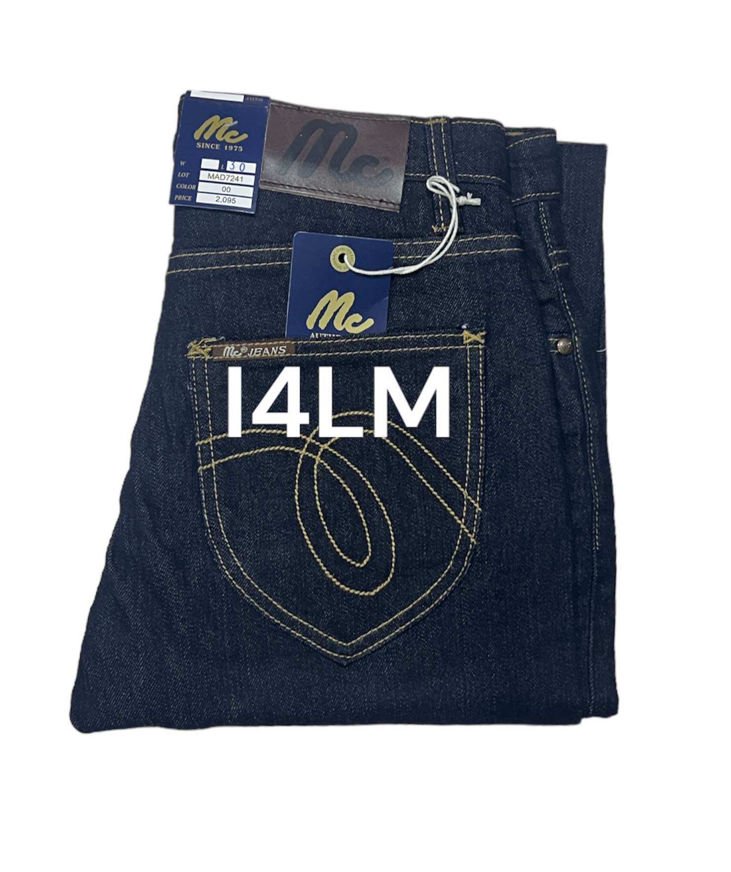 กางเกงยีนส์ MC Jeans ผ้ายืดสีมิทไนท์ของแมคทรงกระบอกเล็ก | Lazada.co.th