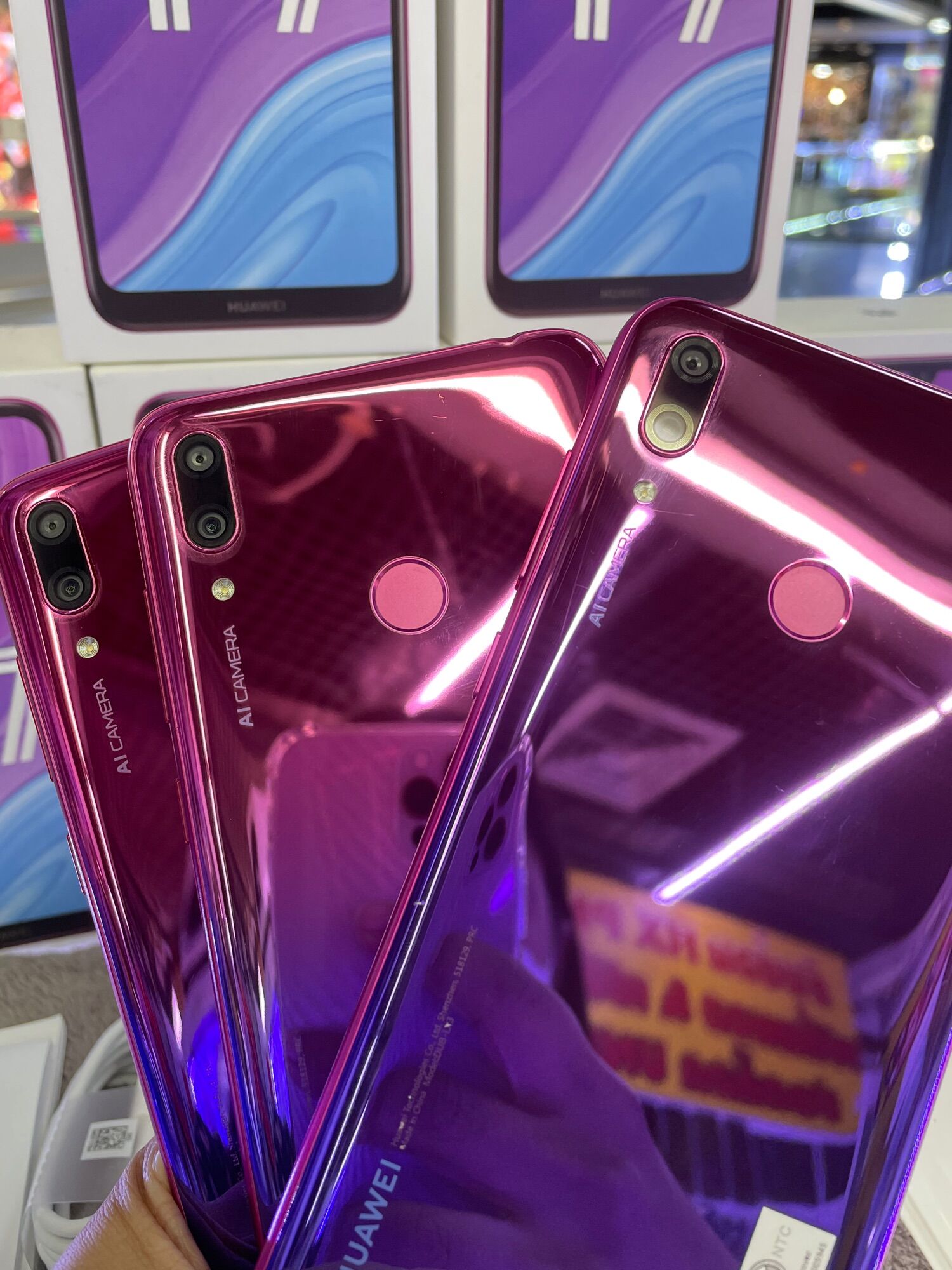 Huawei Y7 (2019)Ram4/64เครื่องใหม่เคลียสต้อกSimTrue (มีplay store ...