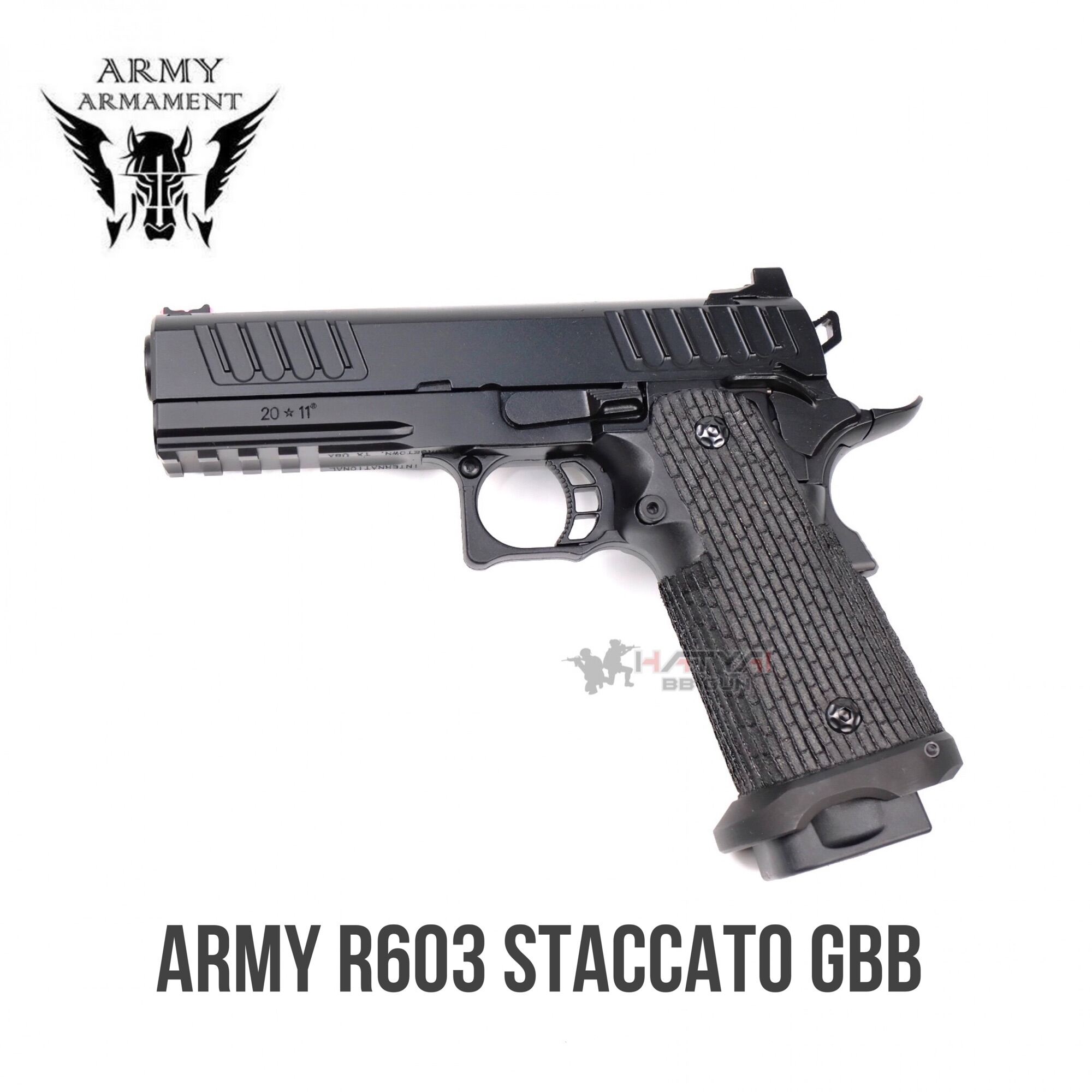 ARMY R603 STACCATO GBB แถมอุปกรณ์พร้อมเล่นครบชุด ,ของเล่นบีบีกันอัดแก๊ส ...