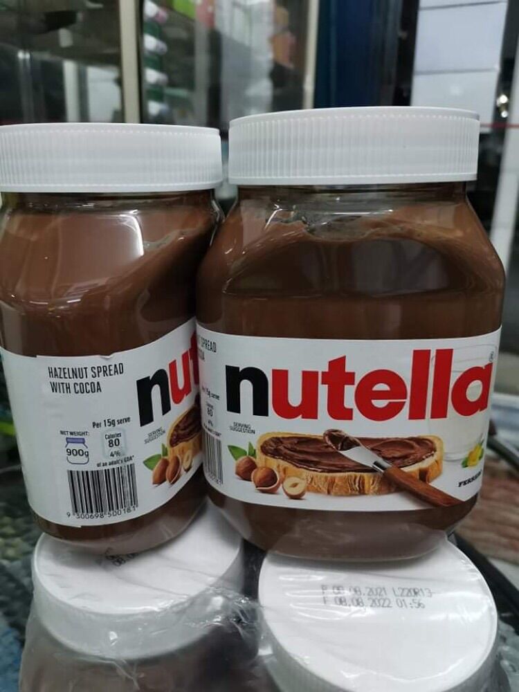 Nutella 900กรัม แยมนูเทลล่า เฮเซลนัทบดผสมโกโก้ EXP 8.8.2022 - ของกิน ...