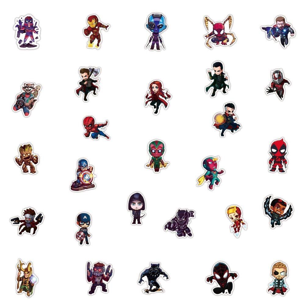 สติ๊กเกอร์ Avengers 176 อเวนเจอร์ส 100ชิ้น Marvel ironman Hulk ไอรอนแมน ...