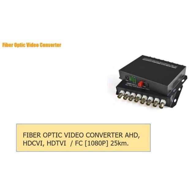 FIBER OPTIC VIDEO CONVERTER 4iN1 8CH FC 2MP 1080P - shopping center ...