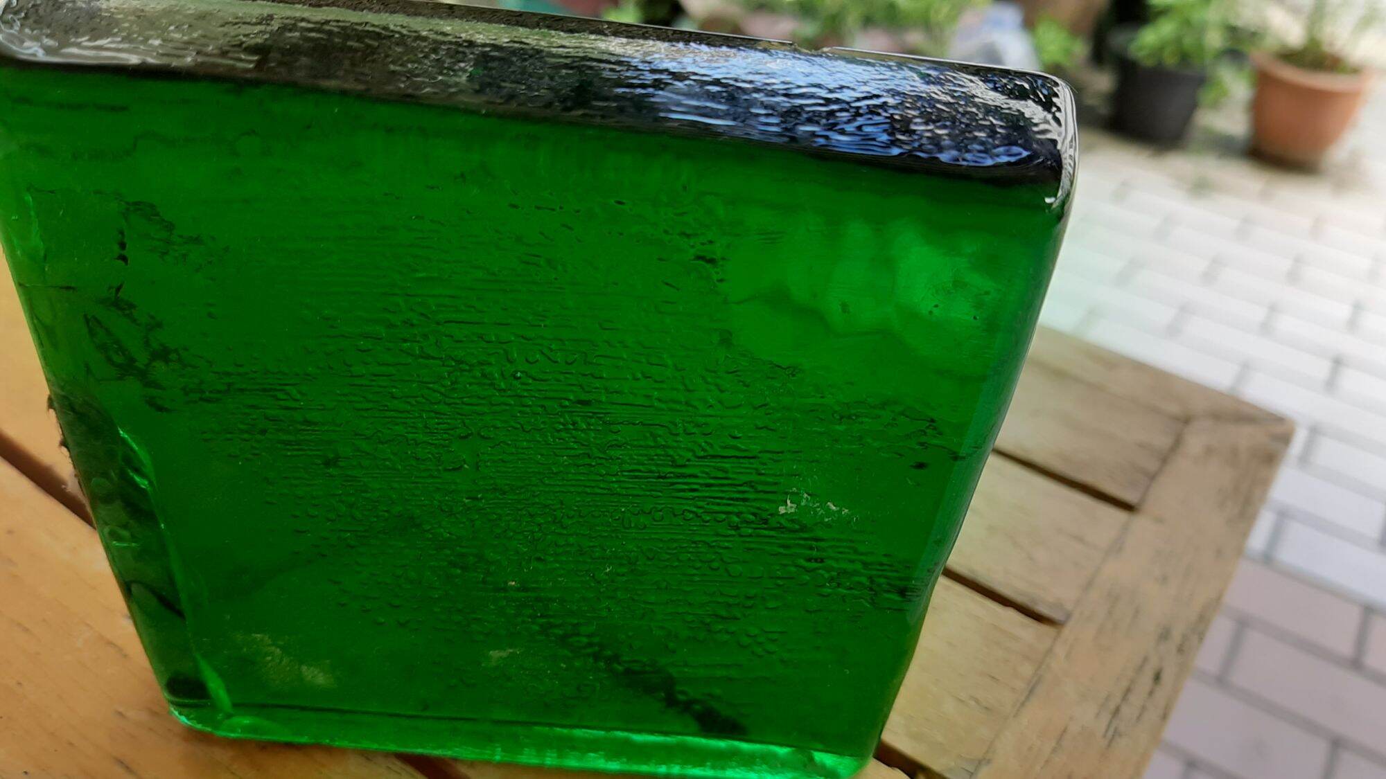 Raw glass rough purple 552 gram 4x4 inch - astore - ThaiPick