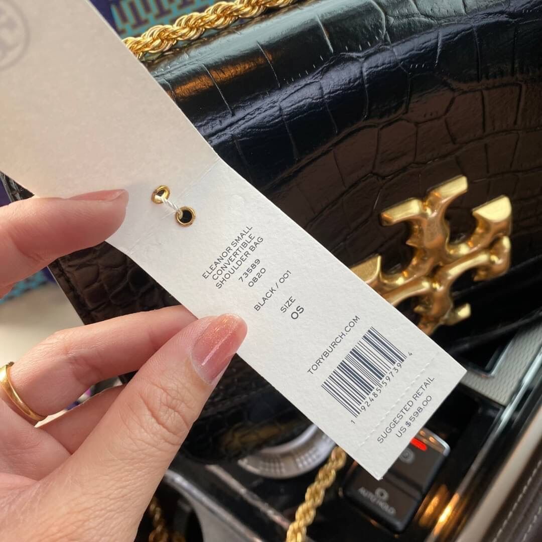 งานช็อป ???? Tory Burch Eleanor Crocodile-Embossed Chain Shoulder Bag ...