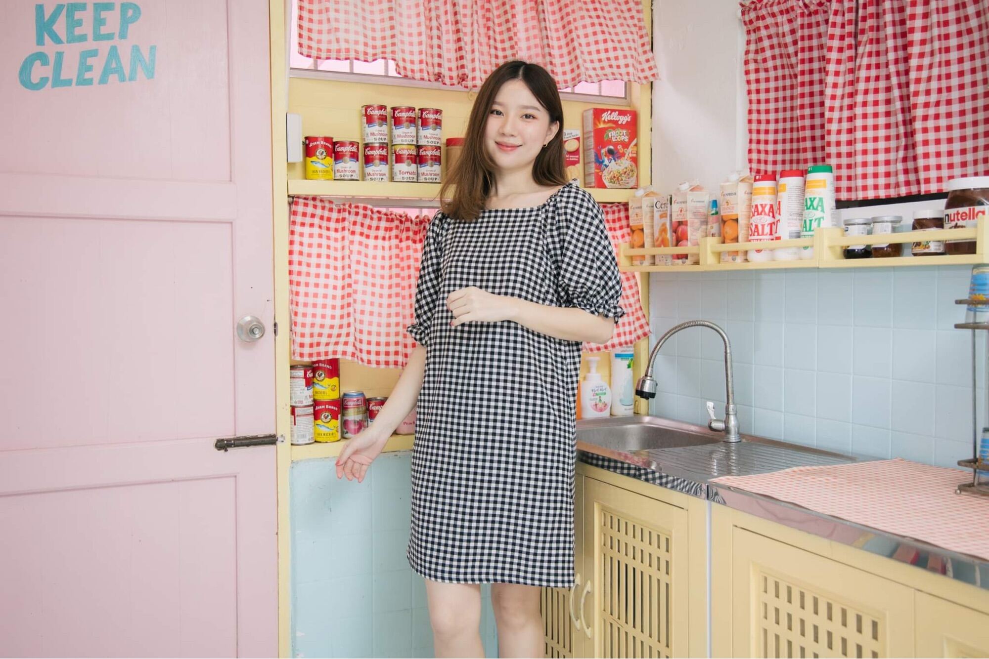 Mommade ชุดให้นม เดรสให้นม Scott lovely dress - ชุดให้นมmommadeshop - ThaiPick