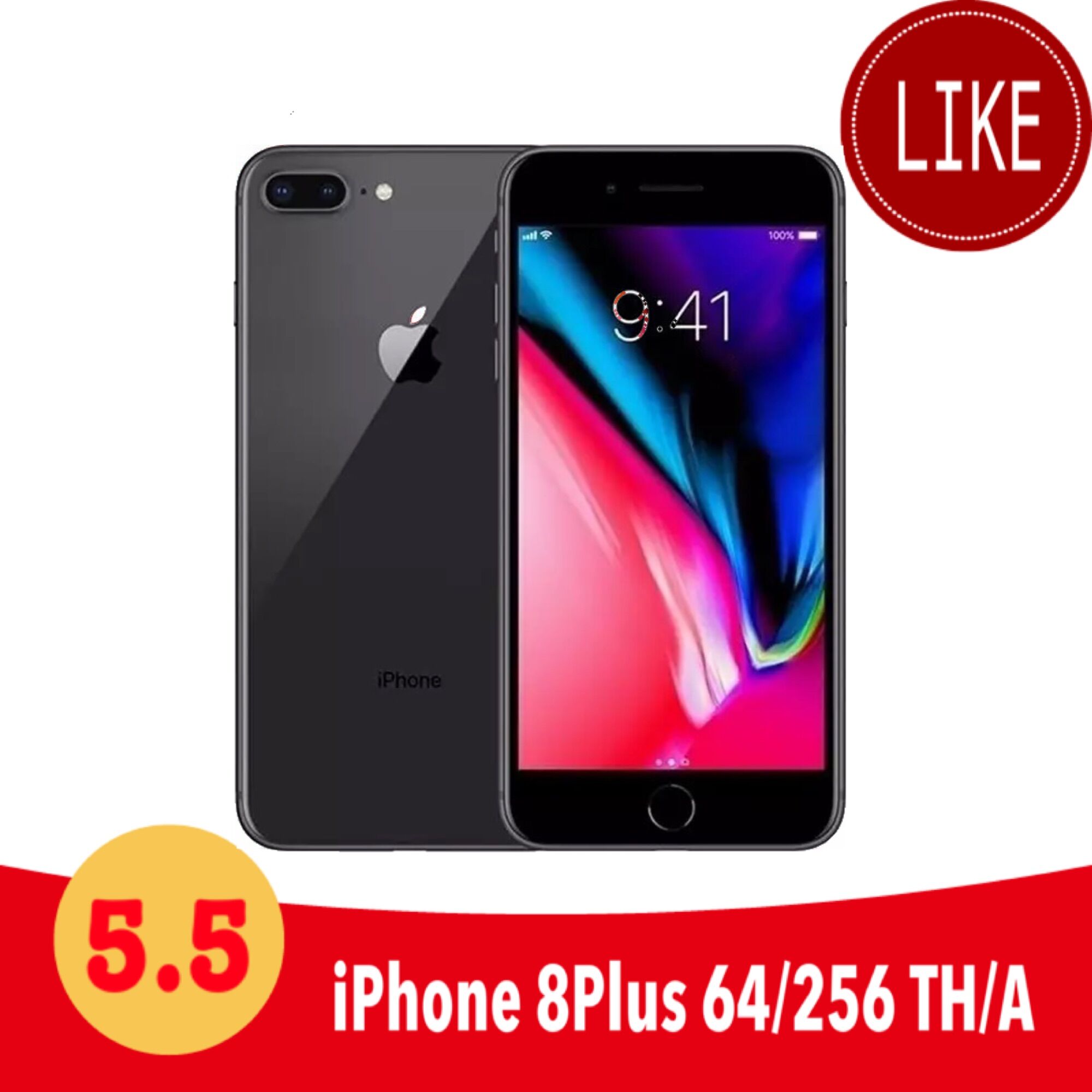 iPhone 8Plus 64/256 TH/iOS ประกันร้าน1ปี - LIKE-MOBILE PHONE - ThaiPick