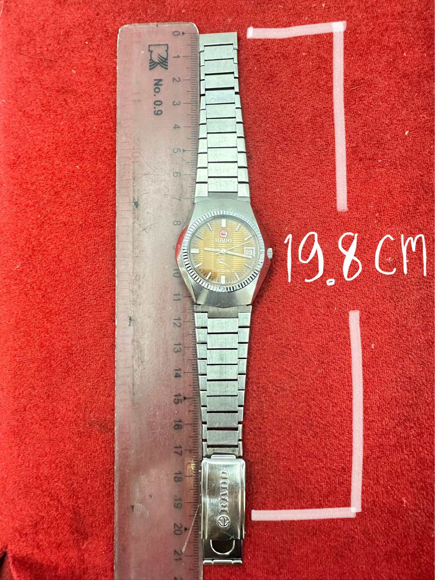 RADO Silver Gazelle 74 Automatic ตัวเรือนสแตนเลส นาฬิกาผู้ชาย มือสองของแท้ | Lazada.co.th