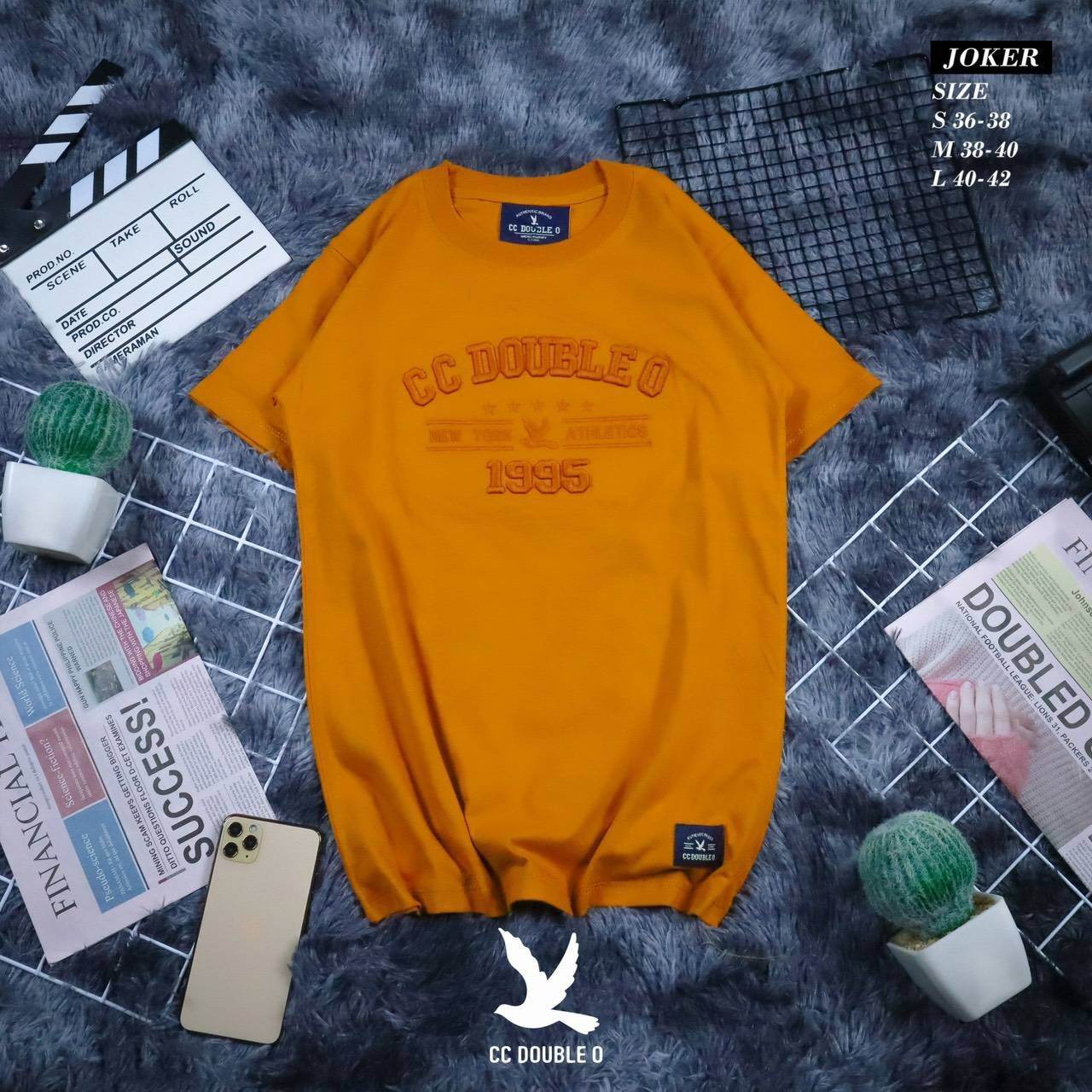 เสื้อยืดแขนสั้น CC -OO งานป้ายงานปัก cotton 100 % (ชายหญิง/SMLXL) No. 46 - ปาณิศา - ThaiPick