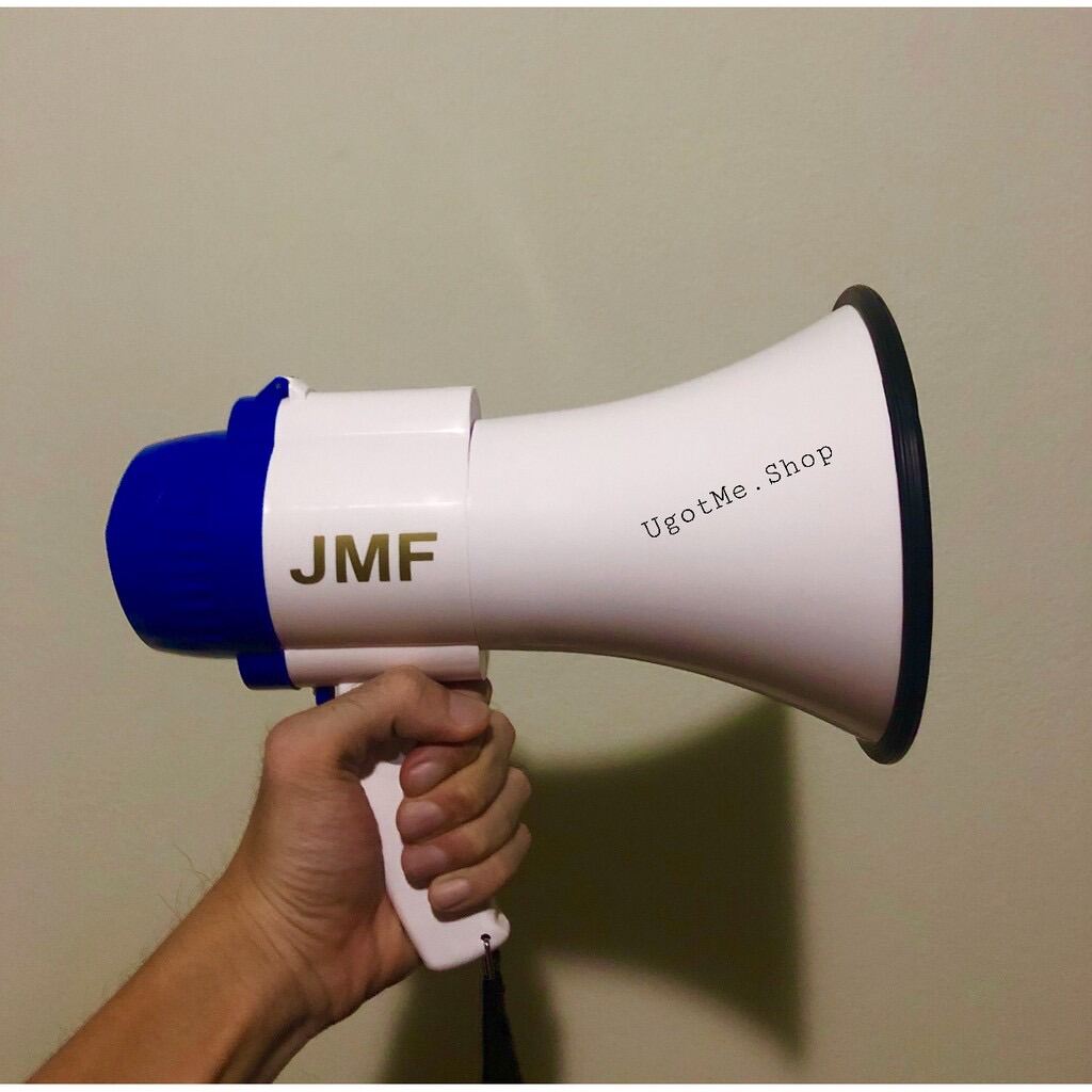 JMF โทรโข่ง (พร้อมแบตเตอรี่ไมโครโฟน) สามารถอัดเสียงได้ มีเสียงไซเรน มี 2 สี (น้ำเงินแดง) รุ่น SD ...