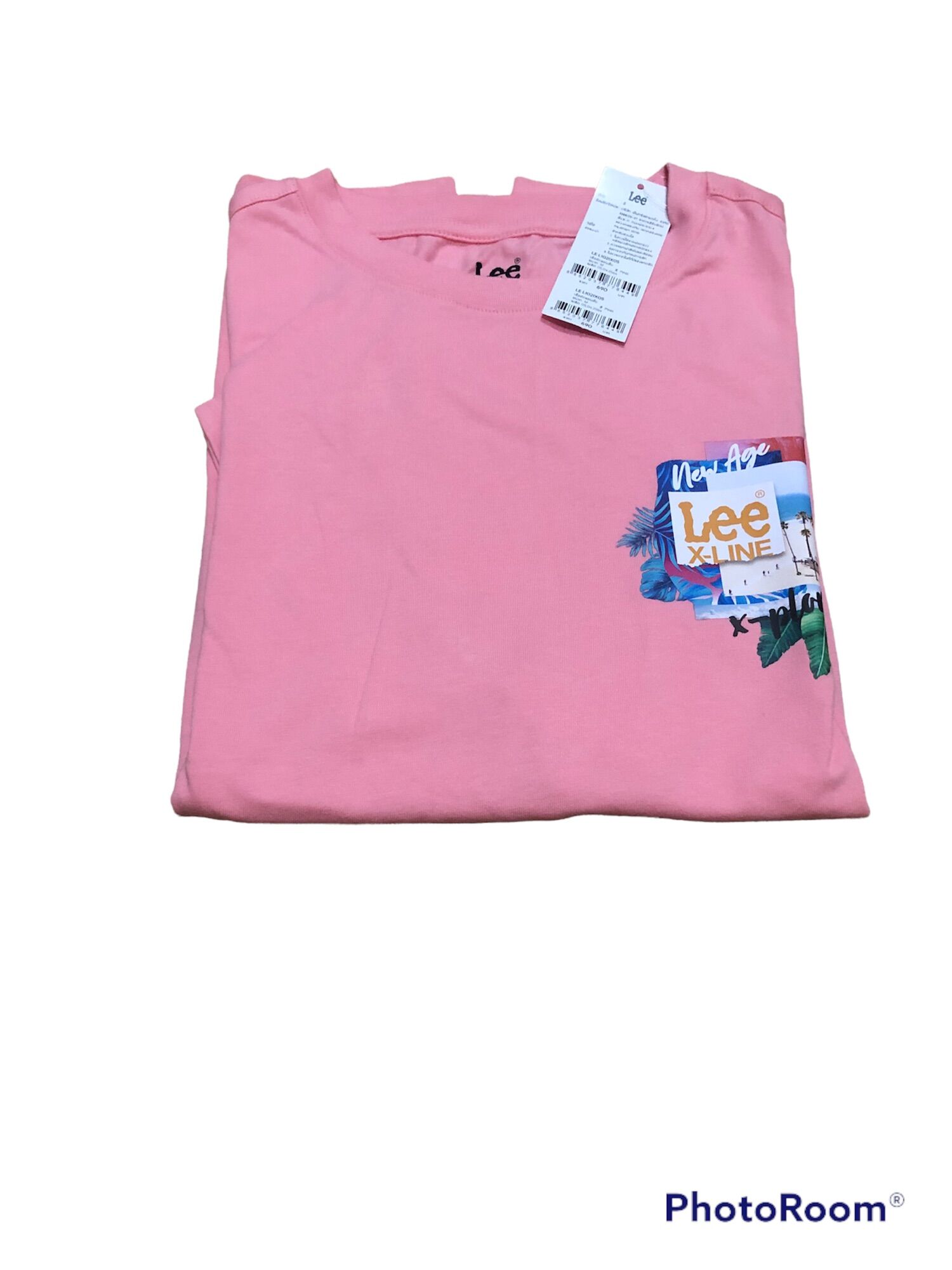 เสื้อยืด Lee แท้ สีชมพู Collection Lee x Line - ยีนส์แบรนด์99 - ThaiPick