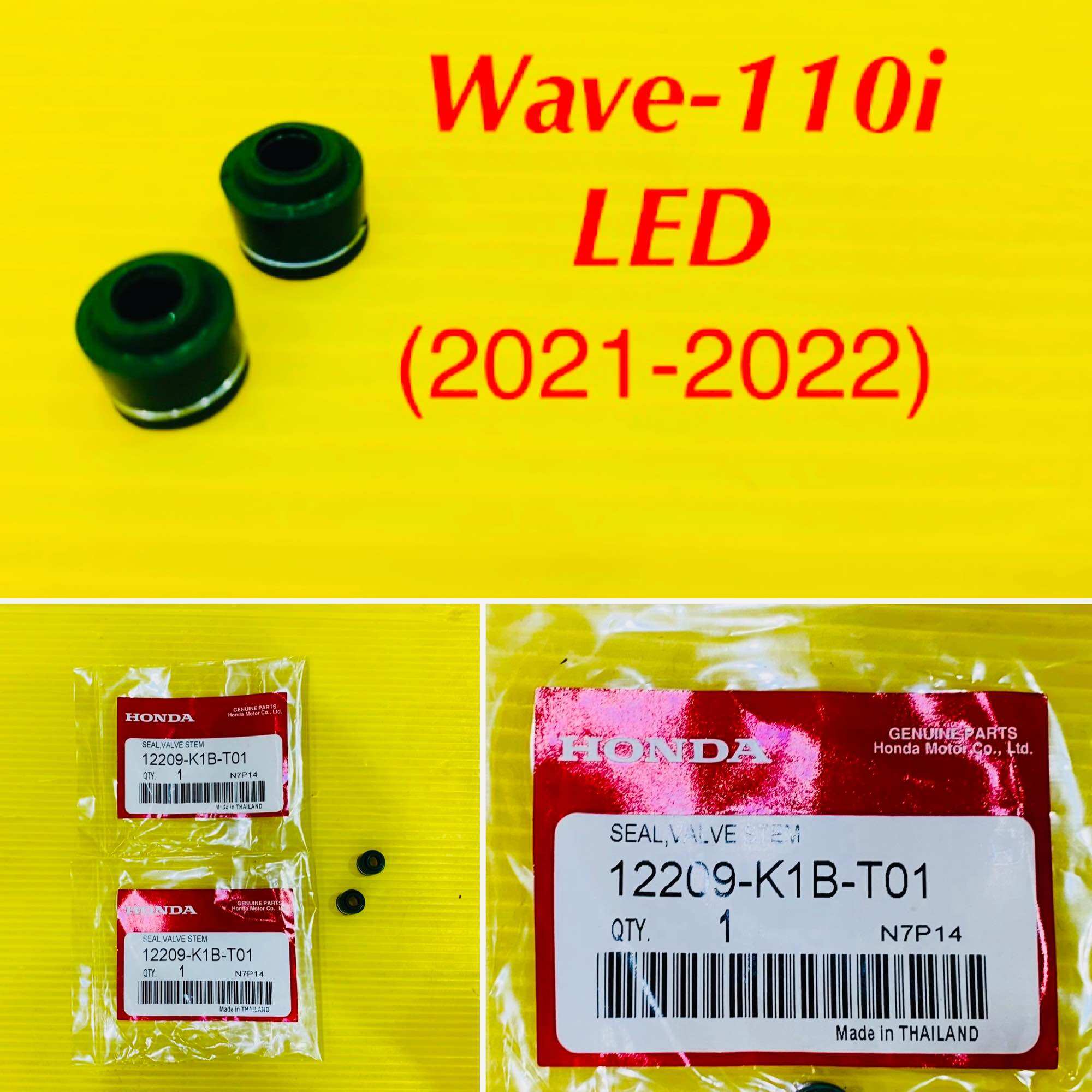 ซิลวาล์ว Wave-110i LED (2021-2022) 1คู่ แท้ : HONDA : 12209-K1B-T00 ...