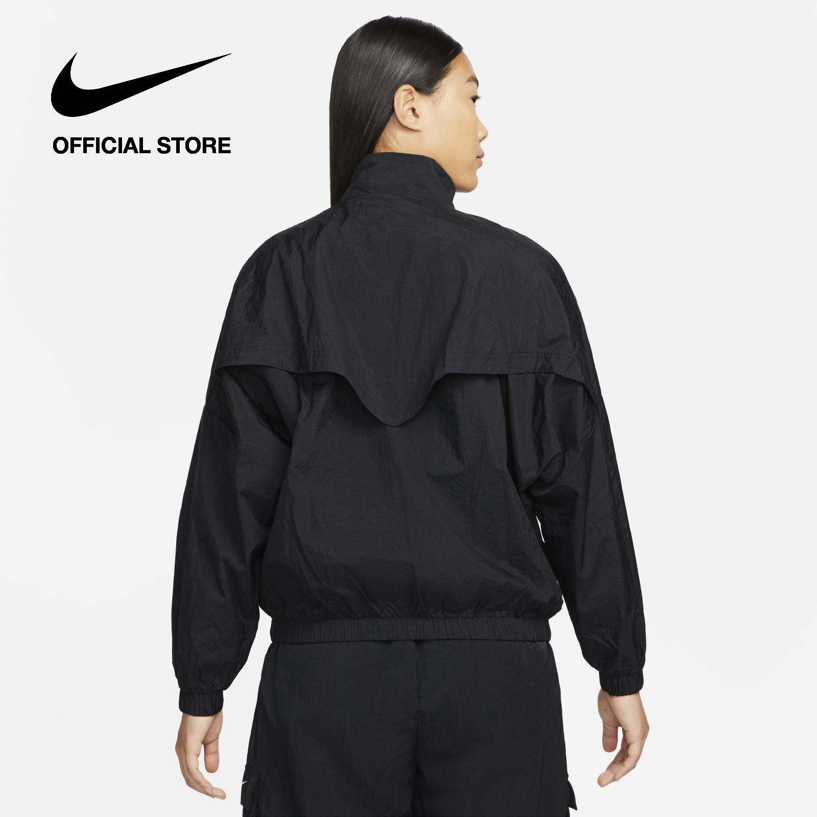 Nike Womens Sportswear Essential Windrunner Jacket - Black - Nike ...