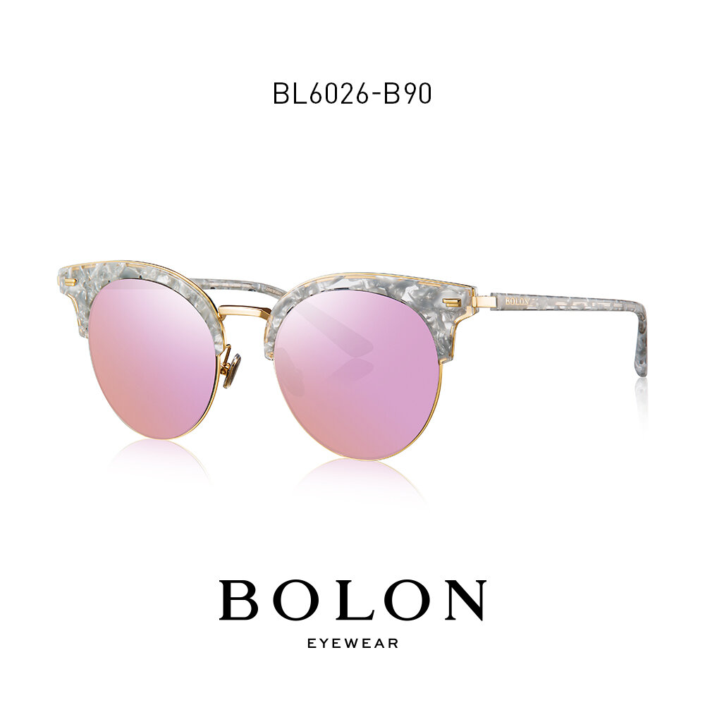 Bolo แว่นกันแดดซอรัสสำหรับผู้หญิงกรอบแผ่นตาแมวมีเอกลักษณ์แว่นกันแดดยอด ...