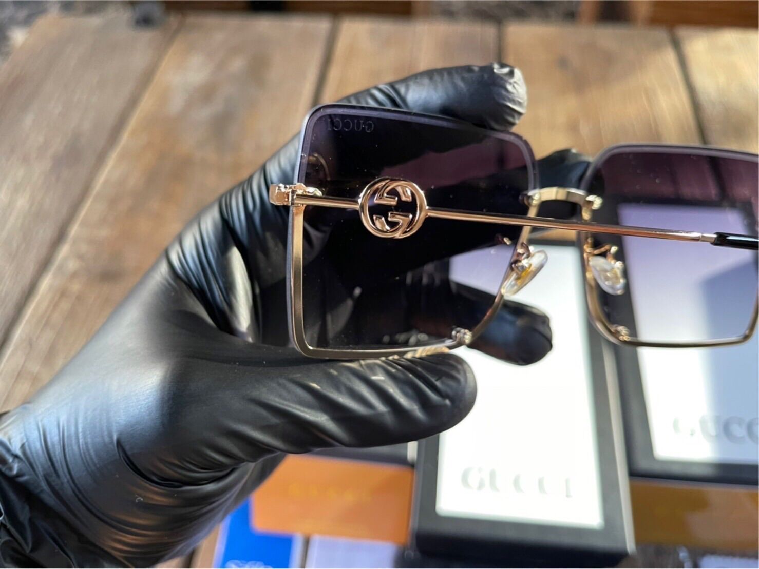 แว่นตา Gucci Oversize Square-Frame Sunglasses (รุ่นใหม่ 2022) - อโลมปา ...