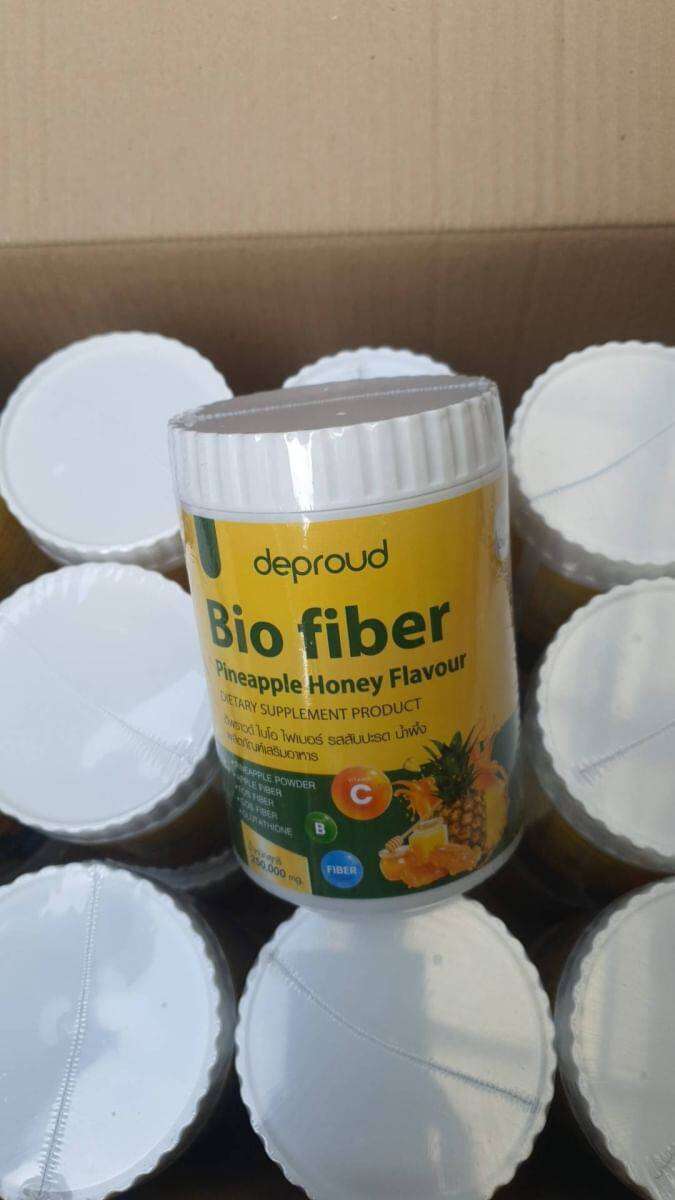 Deproud Bio Fiber ดีพราว ไบโอ ไฟเบอร์ สัปปะรดผสมกลูต้า ขนาด 250 กรัม ...