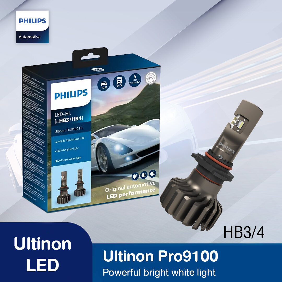 LED Ultinon Pro 9100 | Philips ฟิลิปส์ | หลอดไฟ LED สำหรับรถยนต์ ...