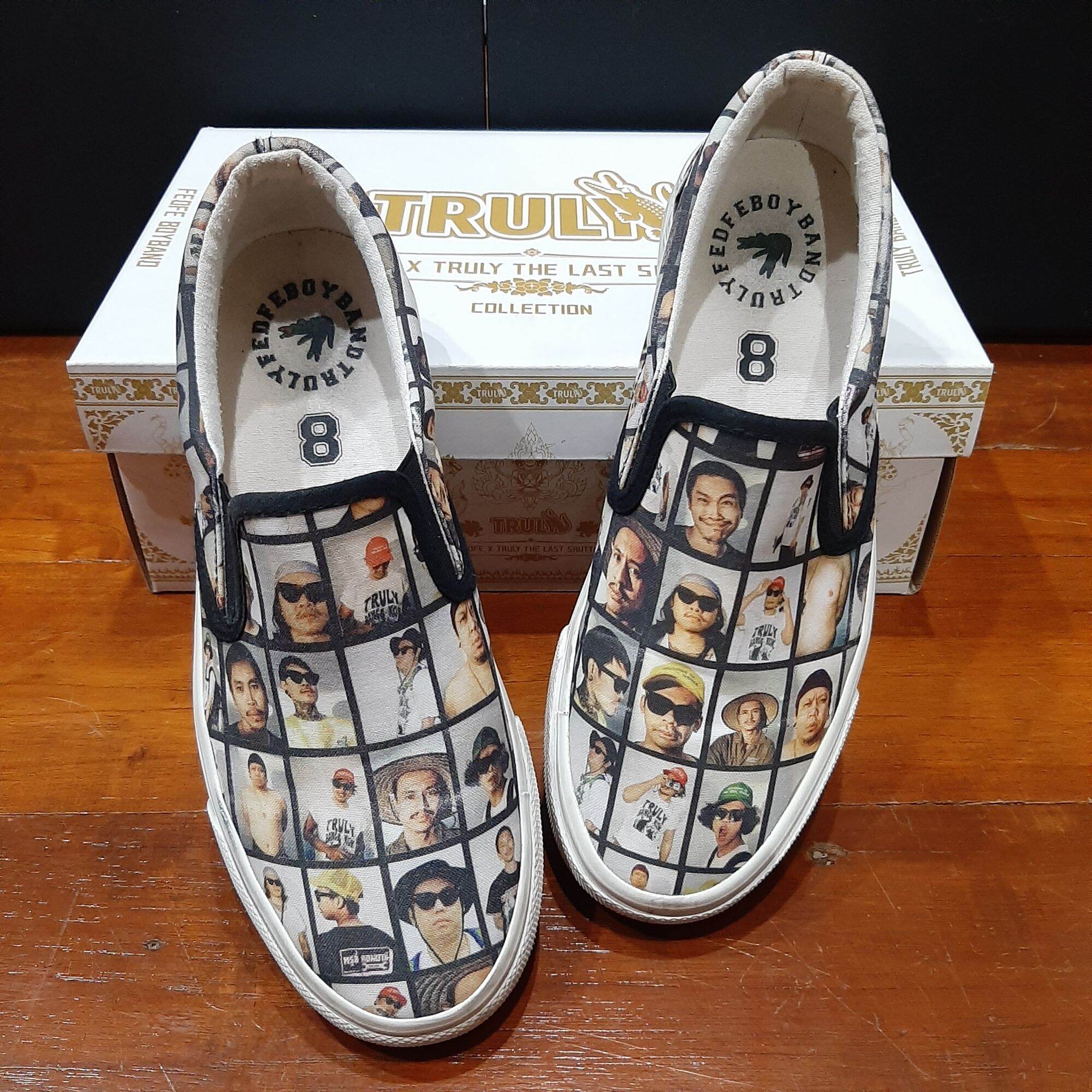 รองเท้ามือสองสภาพดีมาก FEDFE x TRULY Slip-On | Lazada.co.th