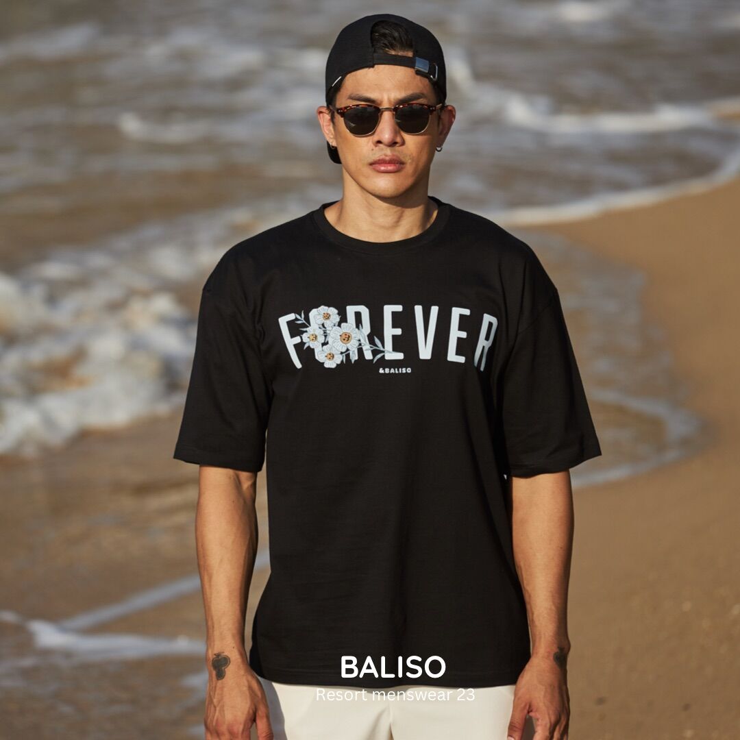 เสื้อยืด BALISO Forever T-shirt Flower | Lazada.co.th
