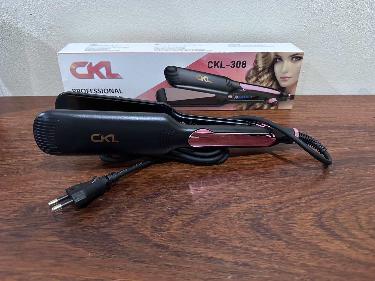 หนีบเงา CKL 308 ปรับได้ถึง 4 ระดับ เครื่องหนีบผม ที่หนีบผม เครื่องรีดผม ที่ม้วนผม | Lazada.co.th