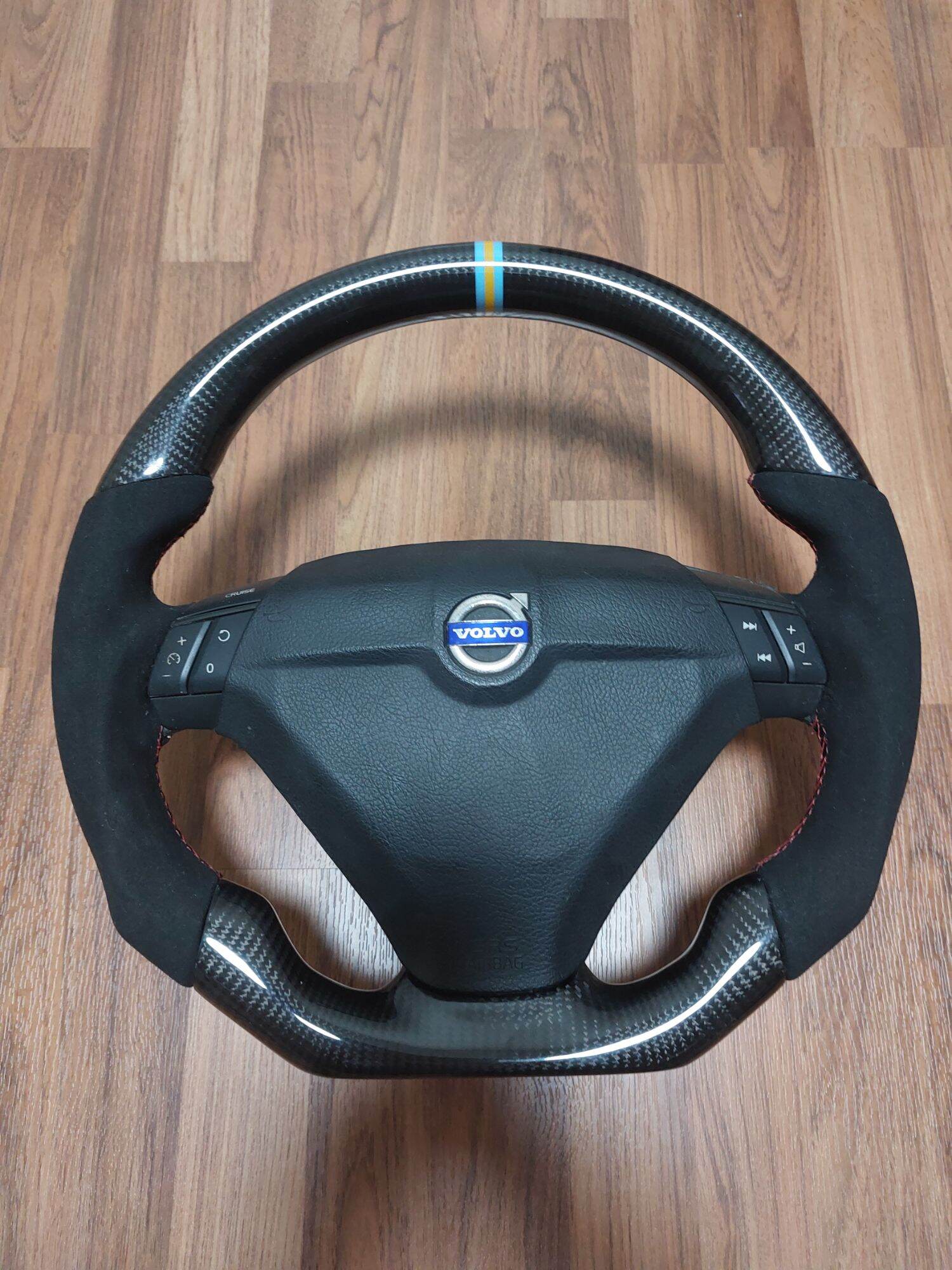 Alcantara Volvo Steering Wheel Real Cabon Racing for S60 V70 S60R V70R ...