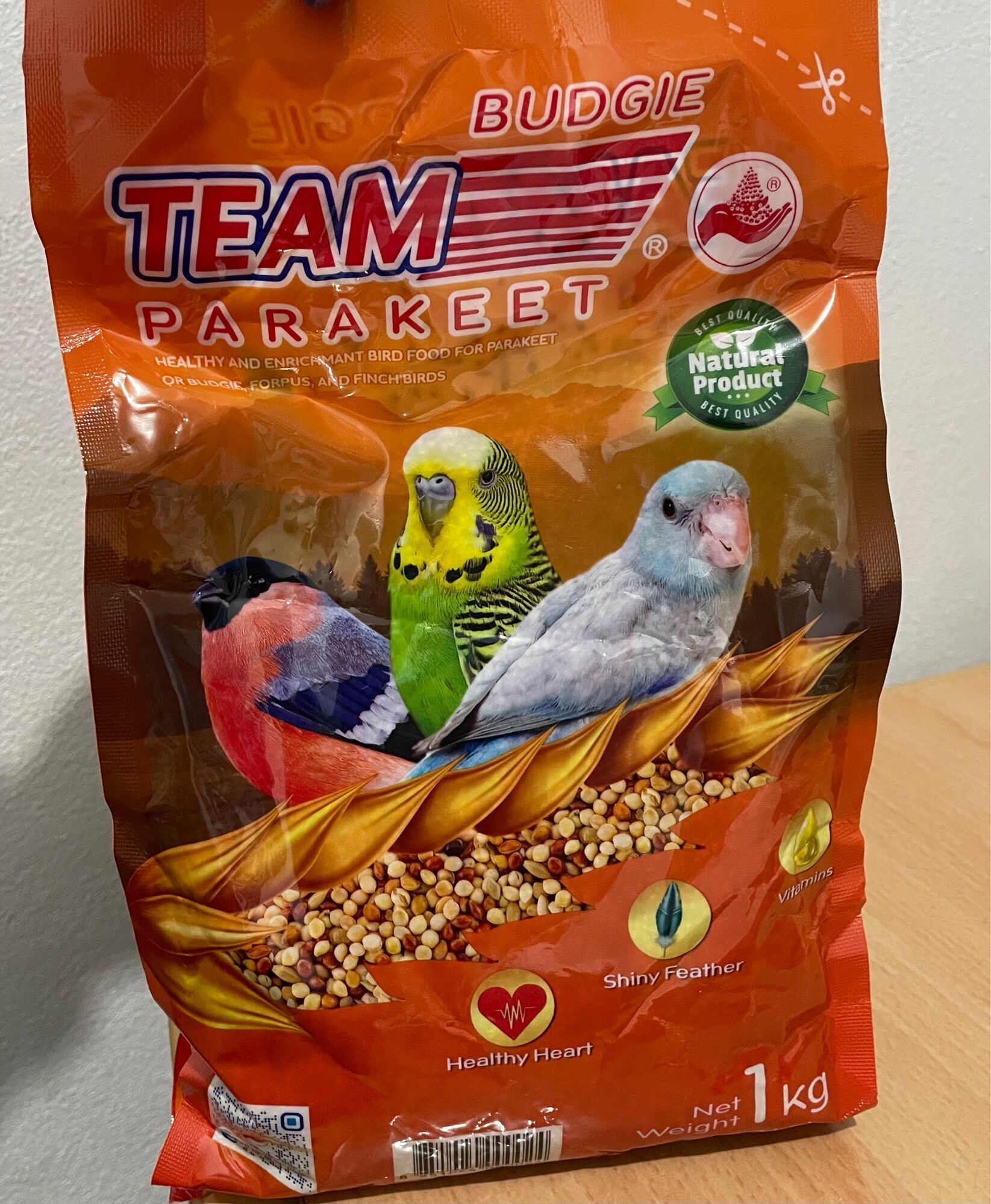 อาหารนกหงษ์หยก ฟินท์ นกแก้วฟอพัส ธัญพืชรวม บรรจุ 1 กก - Nomsodpetshop - ThaiPick