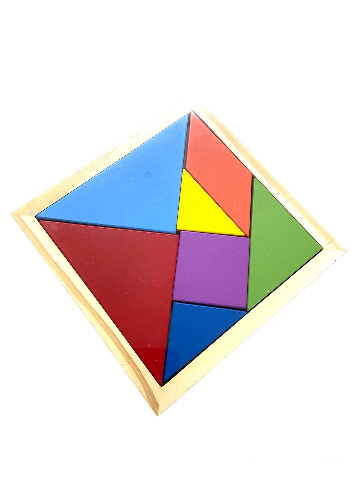 tangram puzzle ของเล่นไม้ทรงเรขาคณิต 7 ชิ้น | Lazada.co.th