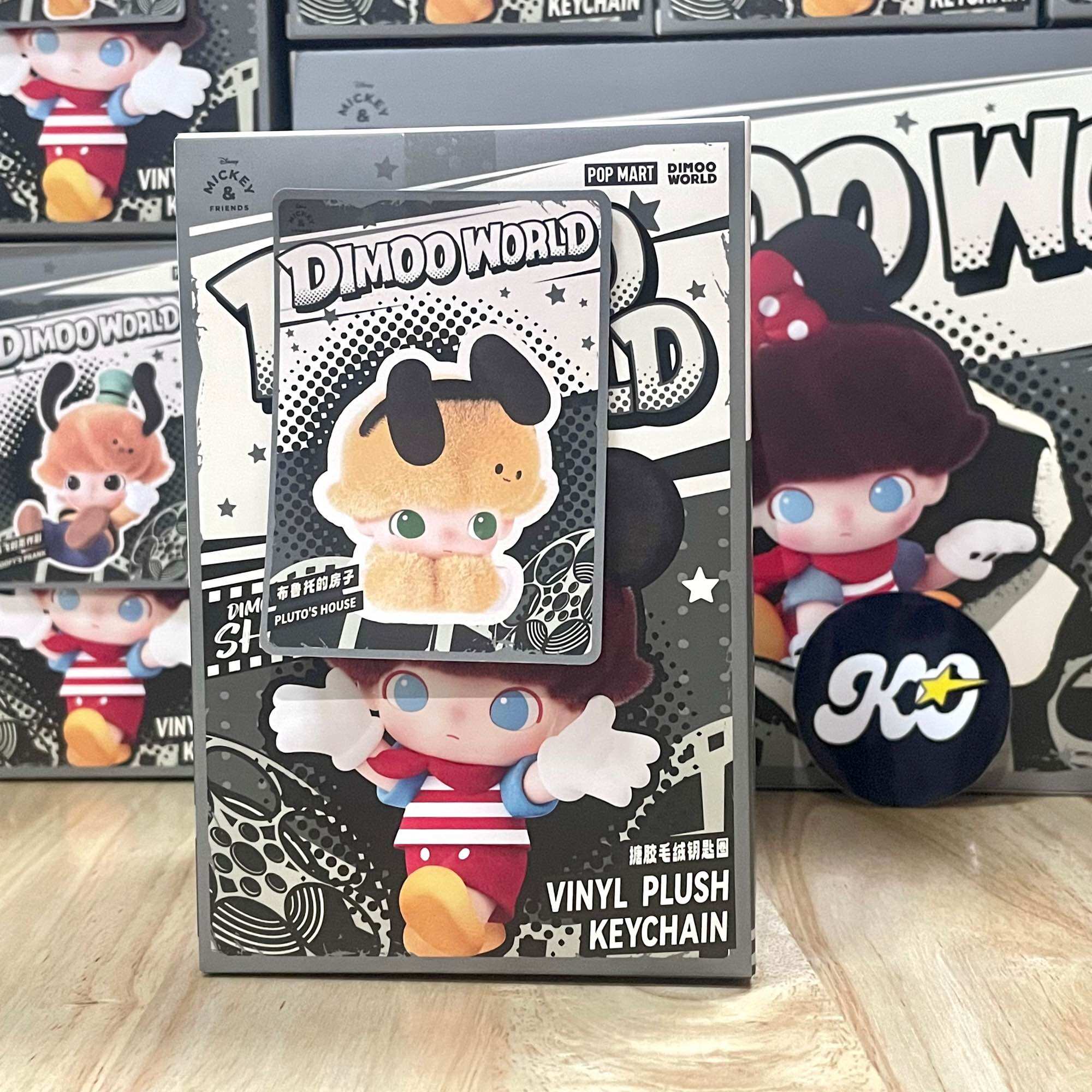 [ของแท้พร้อมส่ง🇹🇭] พวงกุญแจ DIMOO × Disney Series Plush Keychain POPMART