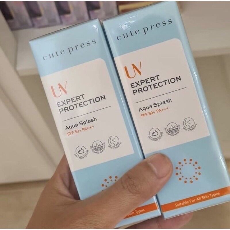 Cute Press(คิวท์เพรส) กันแดดสูตรน้ำแร่ UV Expert Protection Aqua Splash ...