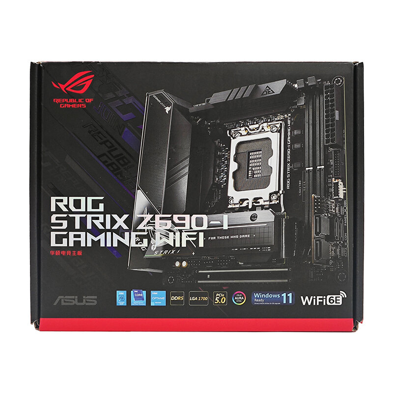 เมนบอร์ด Asus Raptor ซีรีส์ ITX ROG Strix Z690-I GAMING WiFi z590i ...