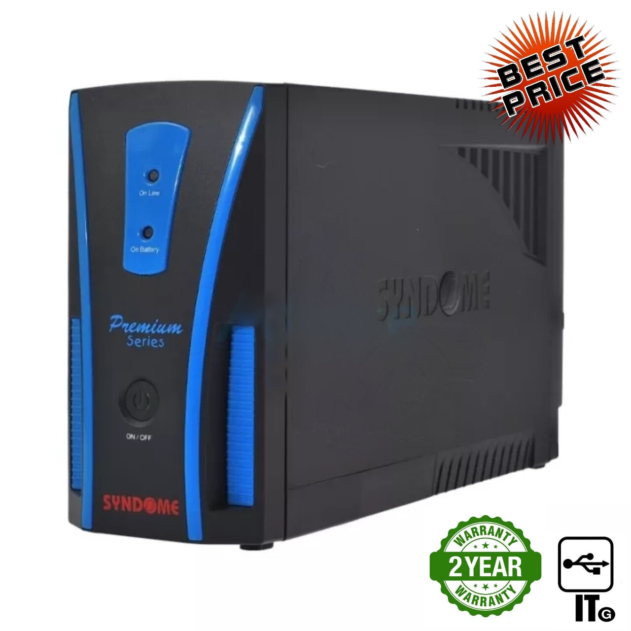 UPS 800VA SYNDOME Premium 800 ประกัน 2*2*0 UPS เครื่องสํารองไฟ ...