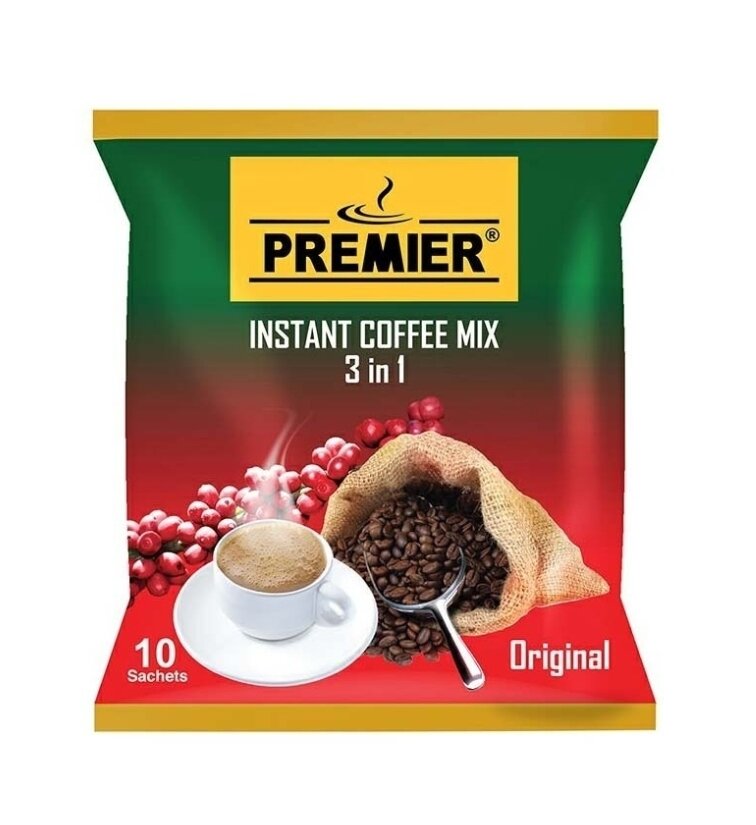 Premier 3in1 Coffee (10 sachets) - ပရီမီယာ အသင့် ဖျော် ကော်ဖီ ၁၀ထုပ်ပ ...
