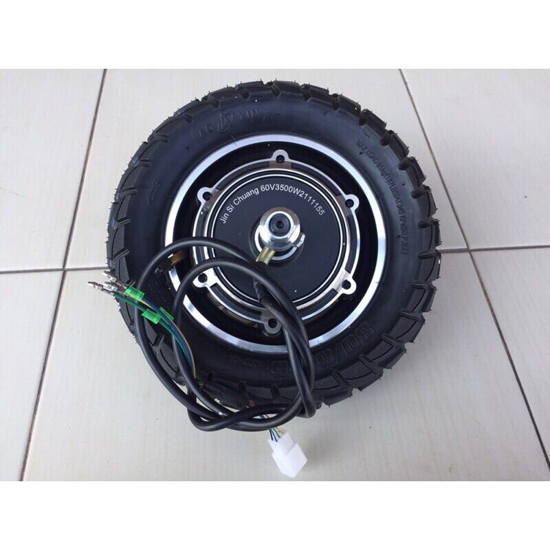 ล้อพร้อมยาง Jin Si Chuang 60V3500W ขอบ 6" วัดรวมยาง 10" สำหรับรถสกู๊ตเต ...