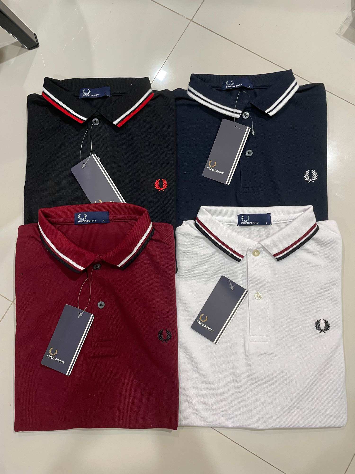Fredperryคอปกโปโลงานป้ายผ้าหนาเหมือแท้อย่างดีงานปกตามภาพ😊😊 | Lazada.co.th