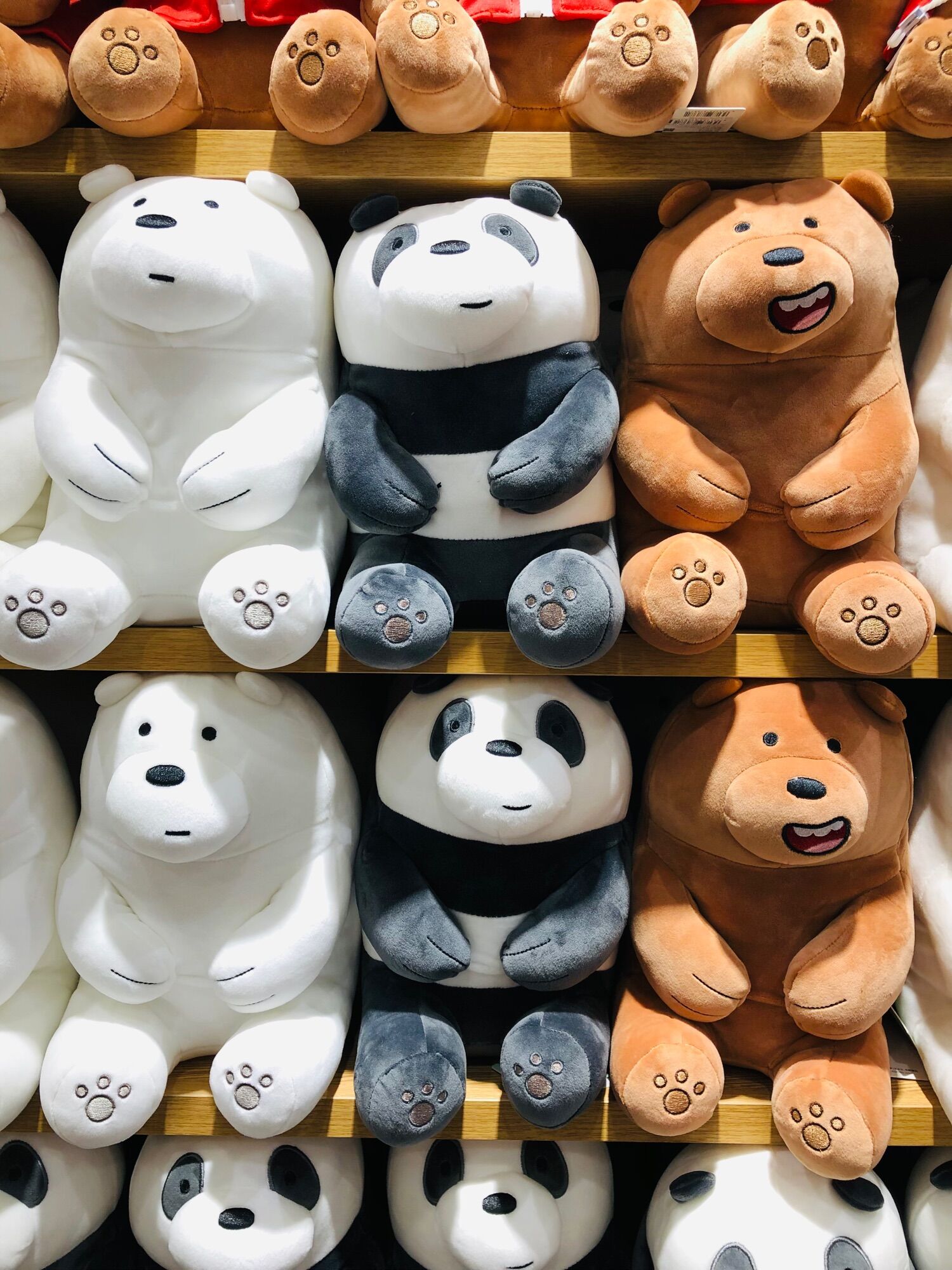 ตุ๊กตา WE BARE BEARS LOVELY SITTING PLUSH TOY ของแท้จาก MINISO | Lazada ...