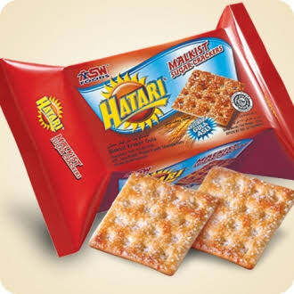 ซื้อ 1 แถม 1 Hatari Crackers ขนม ขนมกินเล่น ขนมนำเข้า ขนมอินโด บริสกิต ...