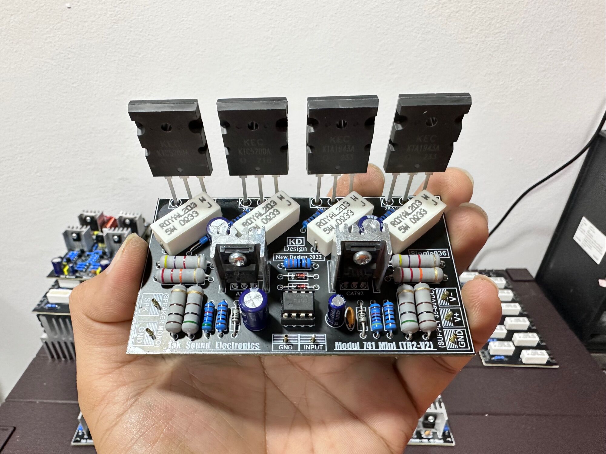 บอร ดก งสำเร จร ป 741 Mini Tr2 2022 พร อม Tr ร บไฟ 35 ถ ง 80 Vdc