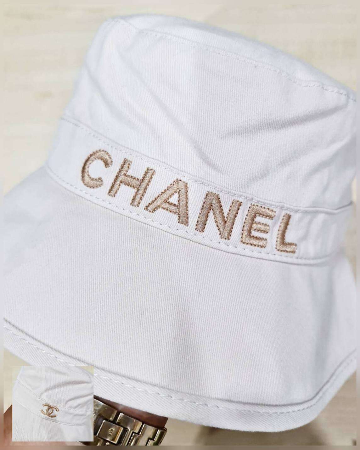 **BENE**หมวกบักเก็ต Cha nel หมวกแฟชั่น Bucket Hat หมวกกันแดด งานป้าย ...