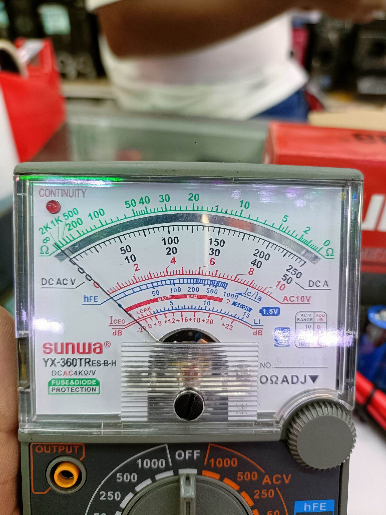 Sunwa YX-360TR ES-B-H มัลติมิเตอร์แบบเข็ม มิเตอร์วัดไฟ อนาล็อคมัลติมิเตอร์ แบบเข็ม Sunwa - Show ...