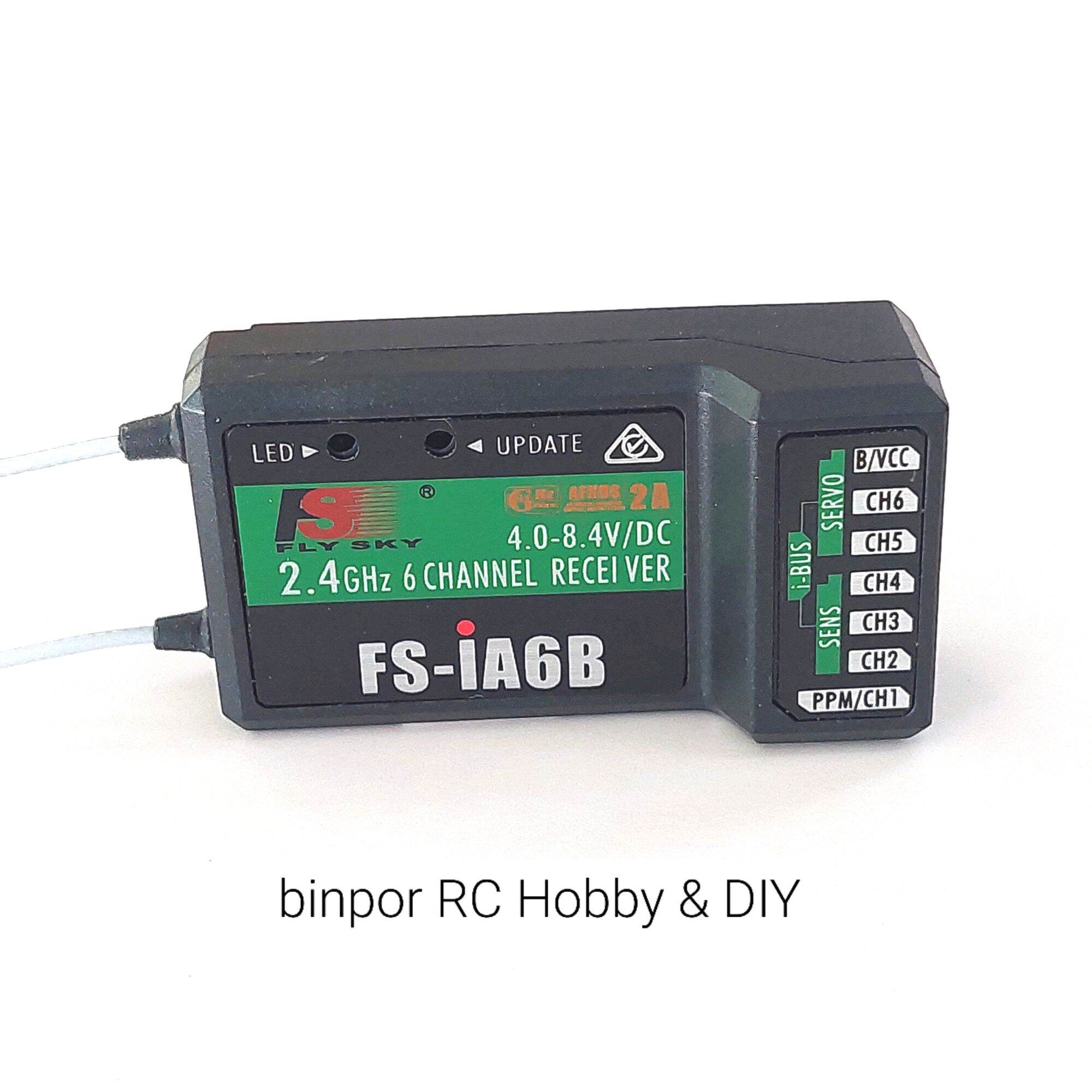 รีซีฟ FLYSKY FS-iA6B 6CH ใช้ได้กับวิทยุ FLYSKY FS-i6X หรือ รุ่นอื่นที่ ...