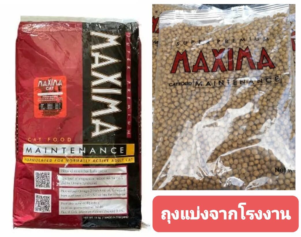 Maxima Cat Food 1kg. แม็กซิม่า อาหารแมว สูตรบำรุงขน ผิวหนัง และป้องกัน ...